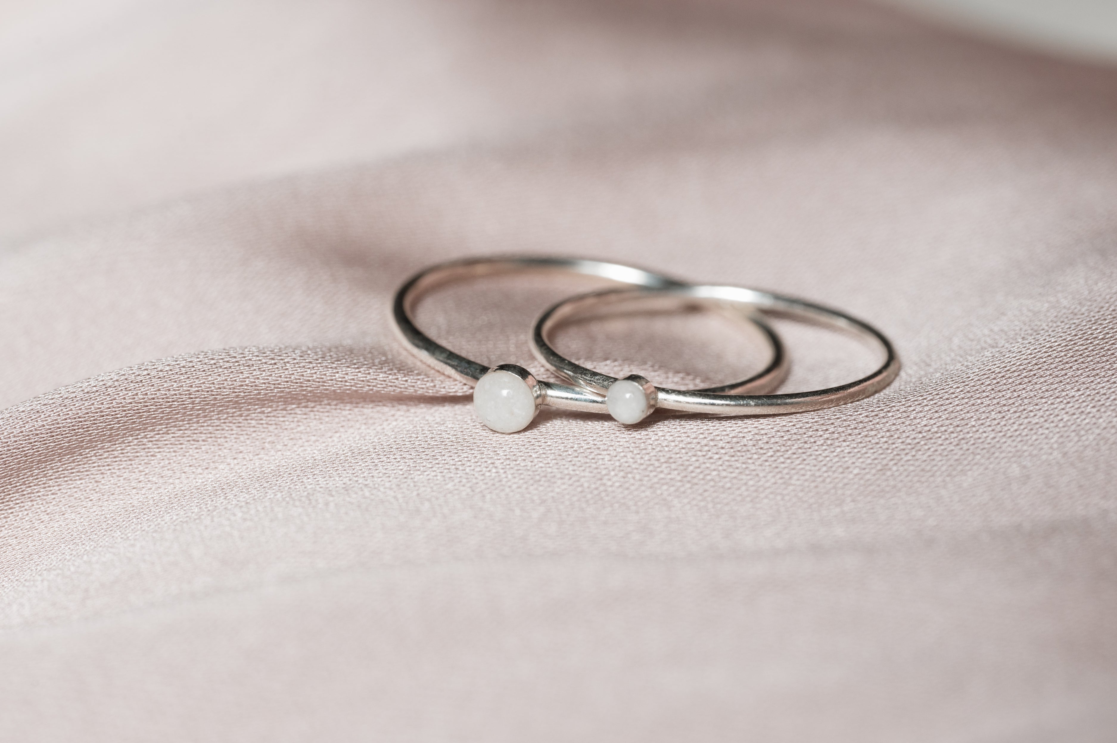 Cremation Dainty Ring - Sterling Silver – Gems and Juniper